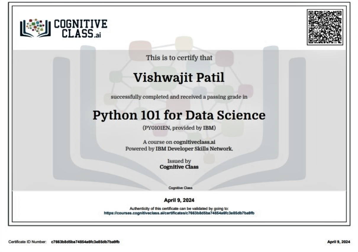 Vishwajit Patil Portfolio